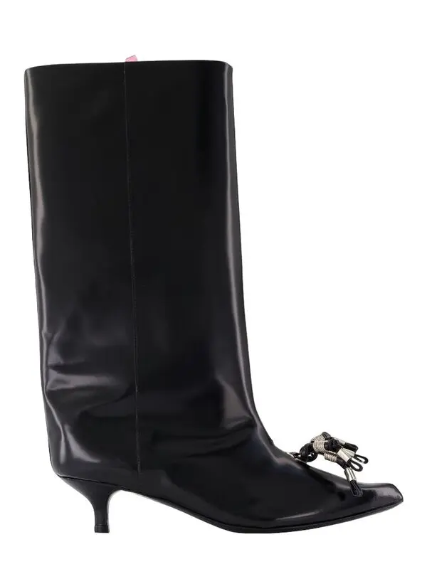 Toga Aj1420 Leather Boots - Black
