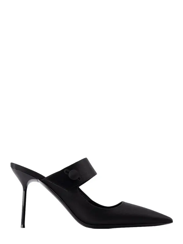 Paris Texas Lidia Couture Sabot 90 Pumps - Black