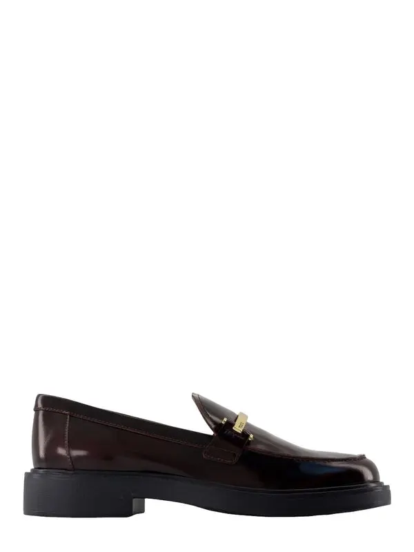 TOD'S Gomma 20l Leather Loafers - Brown