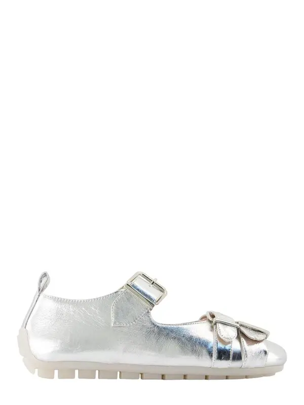 Simone Rocha Buckle Grip Ballerina Flats - Silver