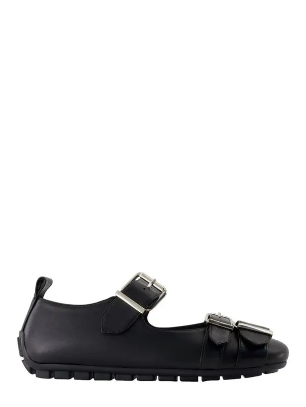 Simone Rocha Buckle Grip Ballerina - Black