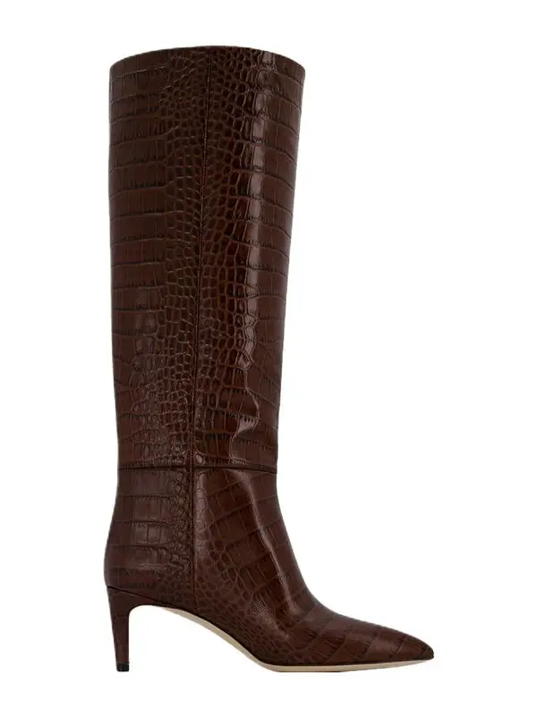 Paris Texas Stiletto 60 Leather Boots - Brown