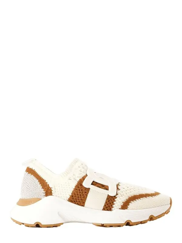 TOD'S Sport Run Canvas Sneakers - Beige