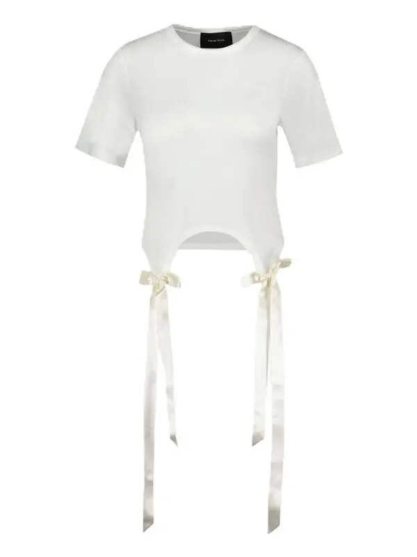 Simone Rocha Bow Tails Easy T-shirt - White