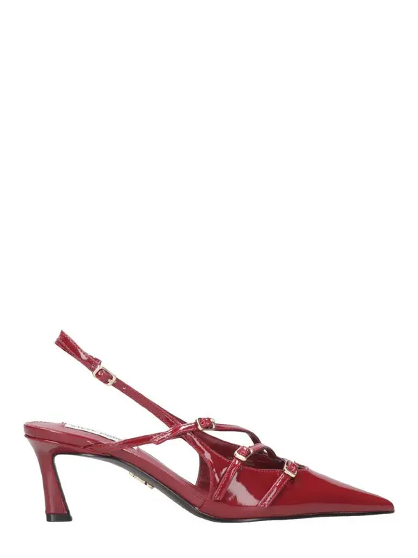 Steve Madden Patent Faux Leather Heeled Sandal - Vinaccia