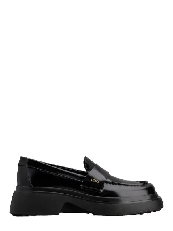 TOD'S Leather Loafers - Black