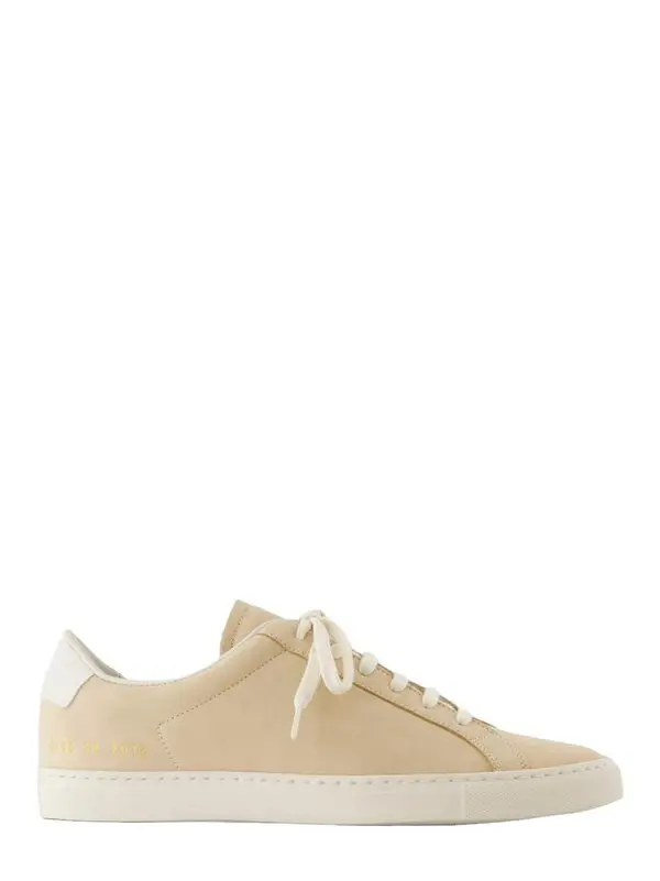 COMMON PROJECTS Retro Nubuck Leather Sneakers - Pink