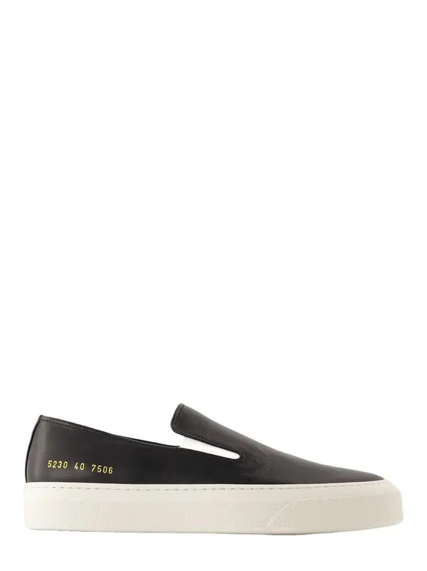 COMMON PROJECTS Slip-on Leather Sneakers - Black