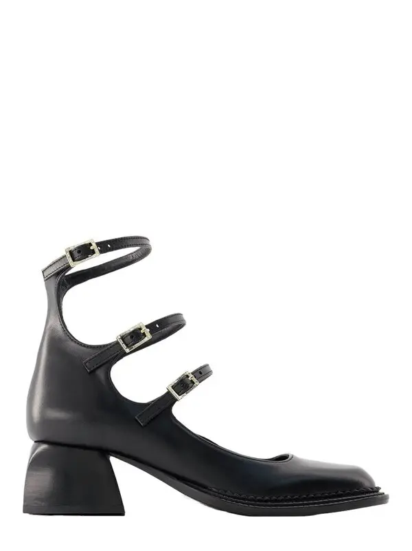 NODALETO Bulla London Leather Pumps - Black