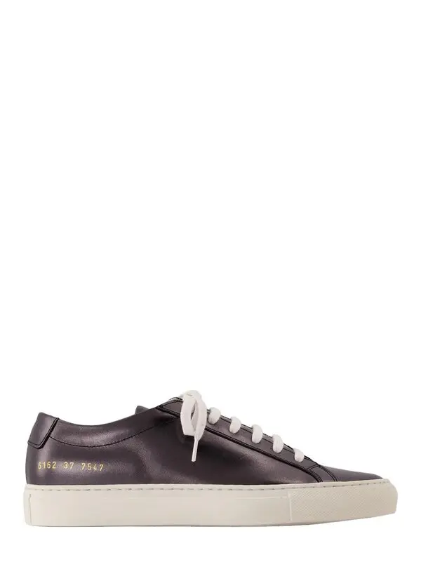 COMMON PROJECTS Achilles Shiny Leather Sneakers - Black