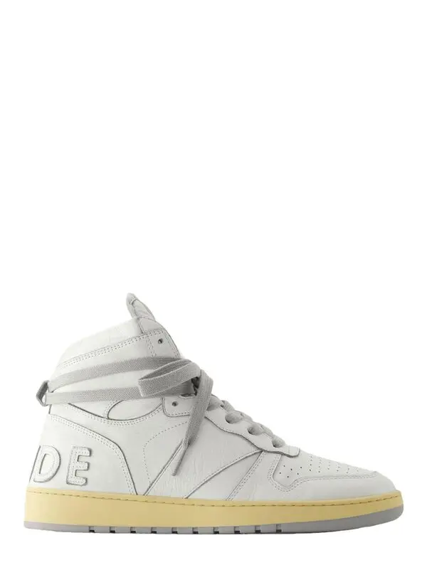 Rhude Rhecess Hi-top Sneakers - White