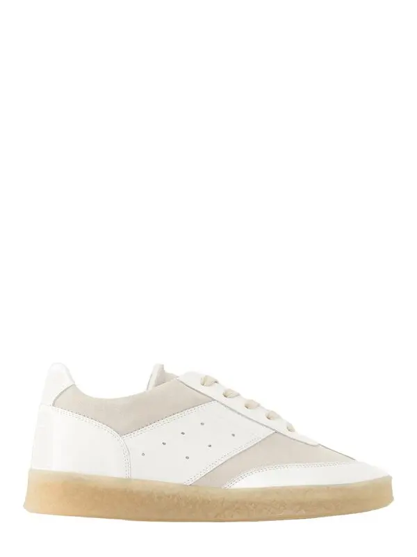 MAISON MARGIELA 6 Court Leather Sneakers - White