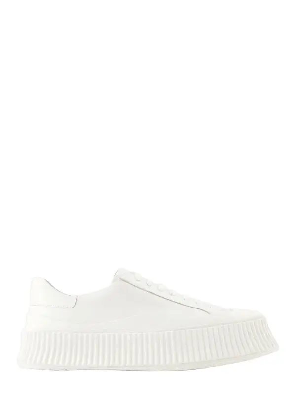 JIL SANDER Leather Sneakers - White