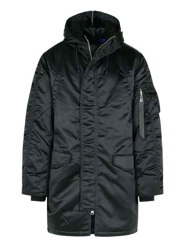 Alpha Industries N-3b Uv Nylon Parka - Black