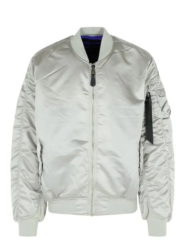 Alpha Industries Ma-1 Uv Nylon Bomber Jacket - Grey