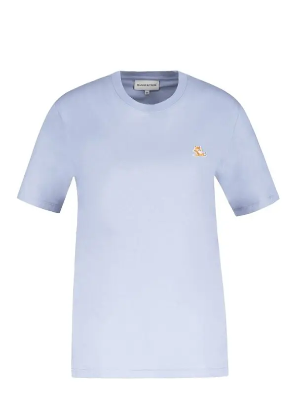 Maison Kitsuné Chillax Fox Patch T-shirt - Blue