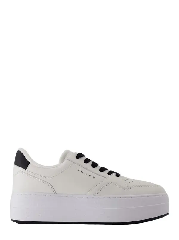 Hogan H670 Leather Sneakers - White