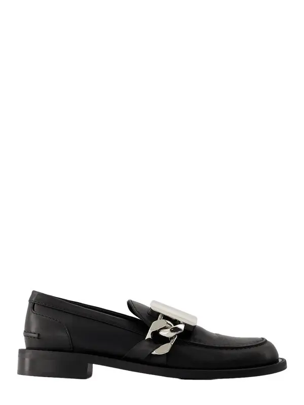 JW Anderson Leather Loafers - Black