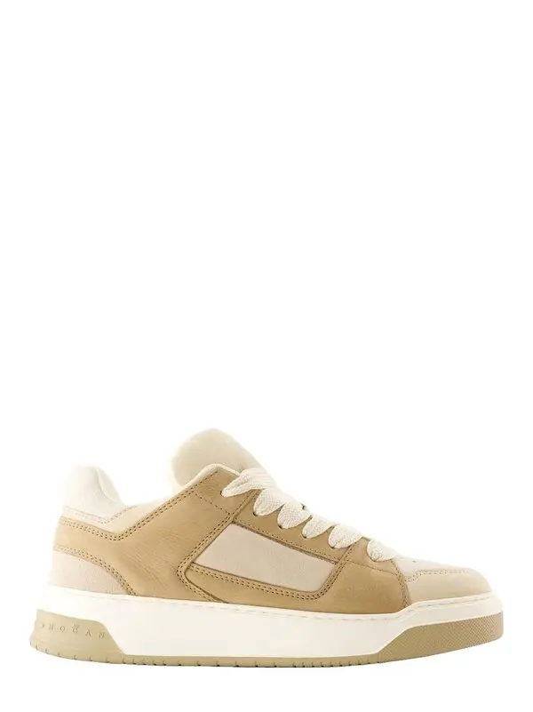 Hogan H667 Leather Sneakers - Beige