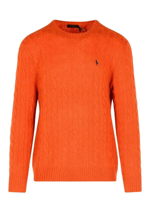 Polo Ralph Lauren Wool And Cashmere Sweater - Orange