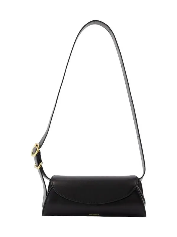JIL SANDER Cannolo Mini Leather Purse - Black