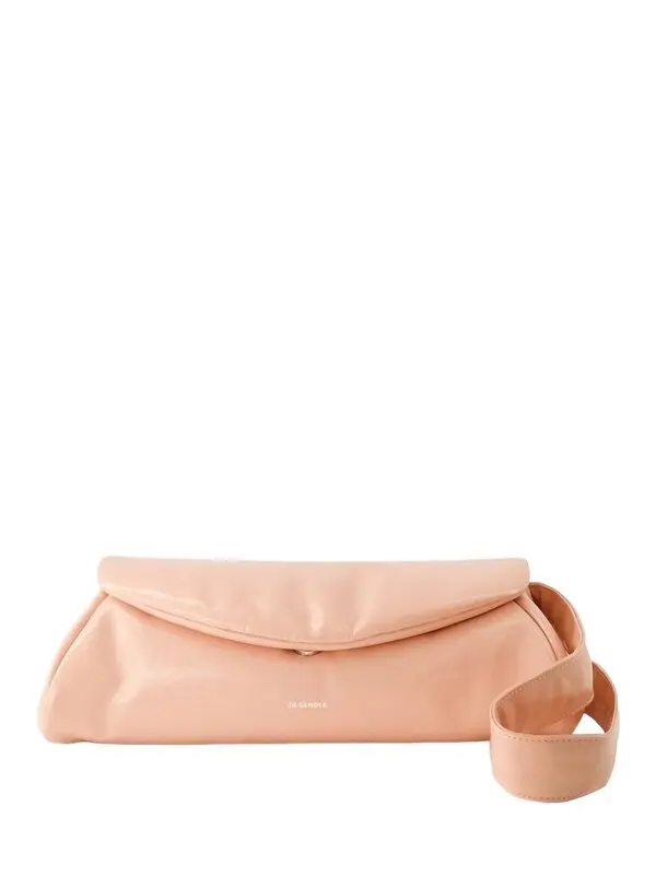 JIL SANDER Cannolo Grande Padded Hobo Bag - Pink