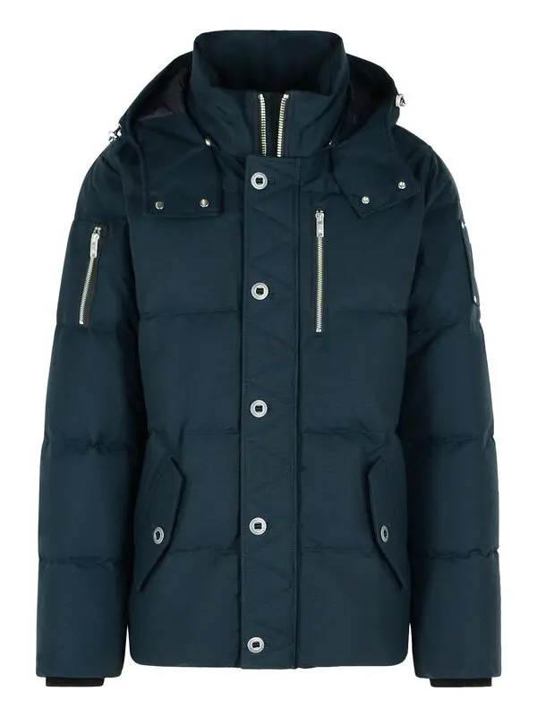 Moose Knuckles Original 3q Cotton-blend Down Jacket - Navy