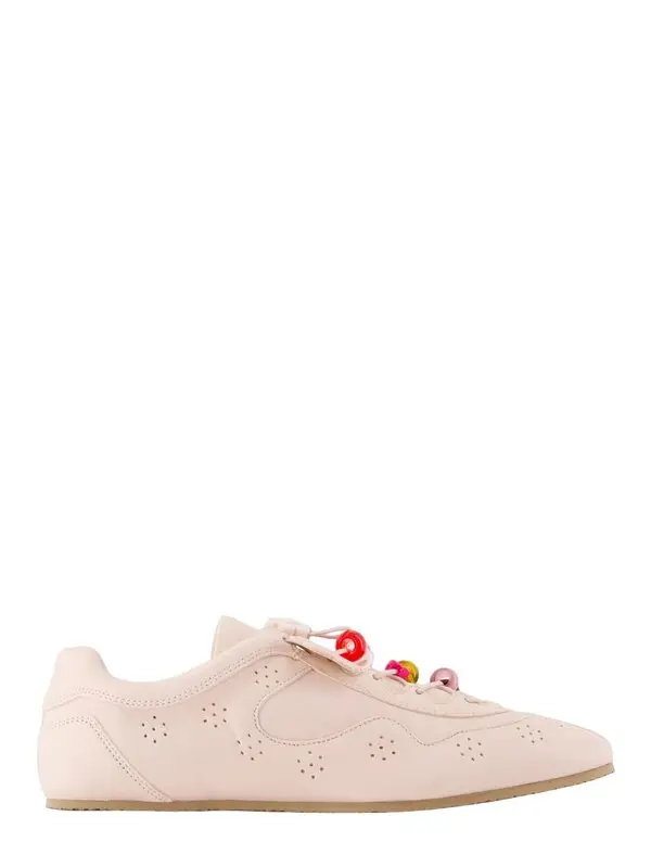 Cecilie Bahnsen Blaise Leather Sneakers - Pink