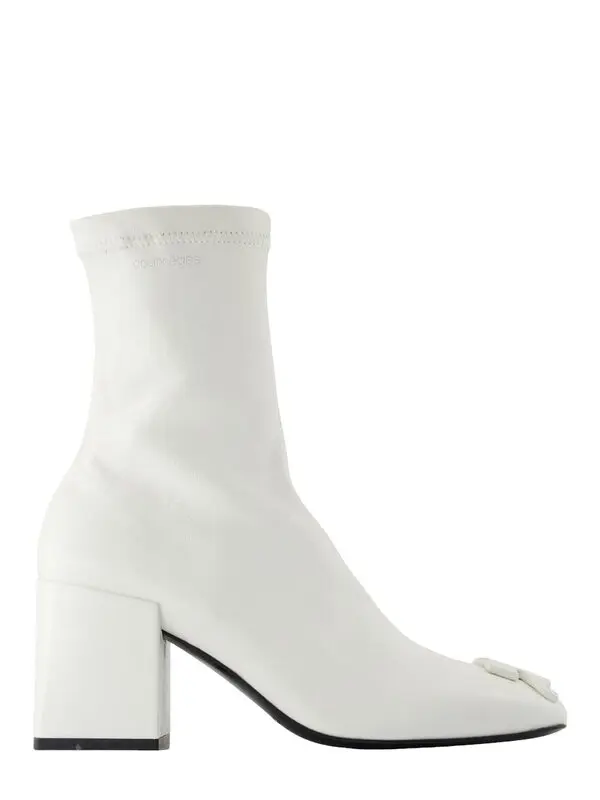 COURREGES Reedition Leather Ankle Boots - White