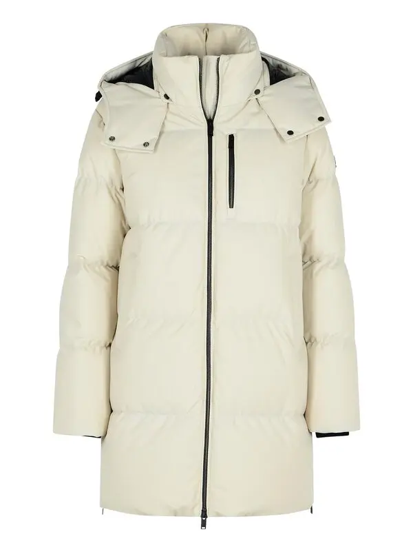 Moose Knuckles Polyamide Blend Down Jacket - Ivory