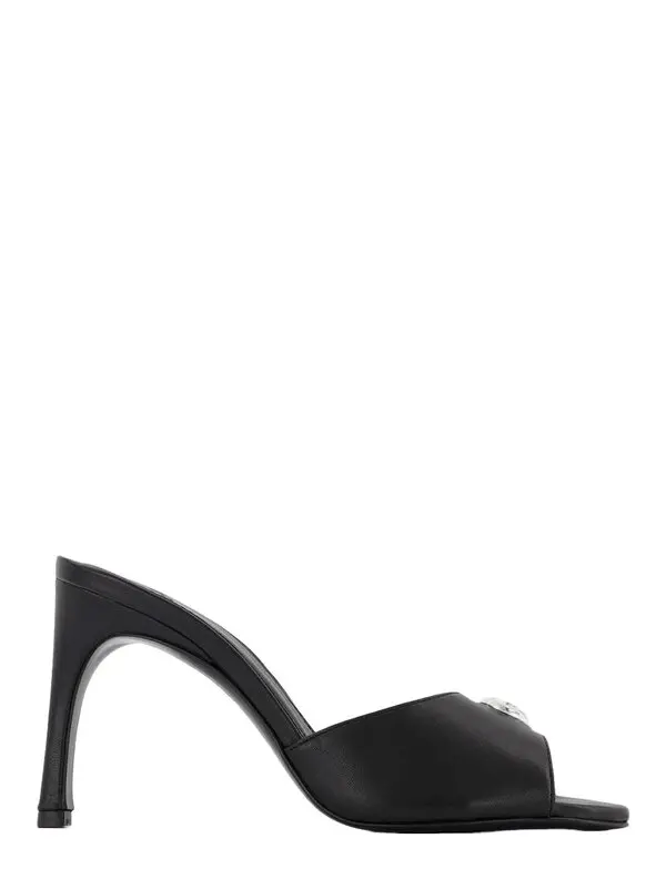 Coperni Logo Leather Mules - Black