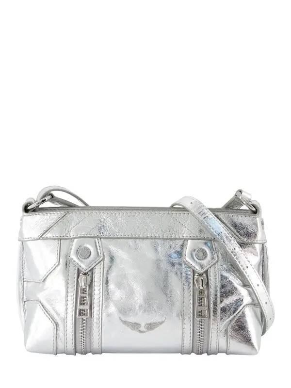 Zadig&Voltaire Crossbody Leather Bag - Silver