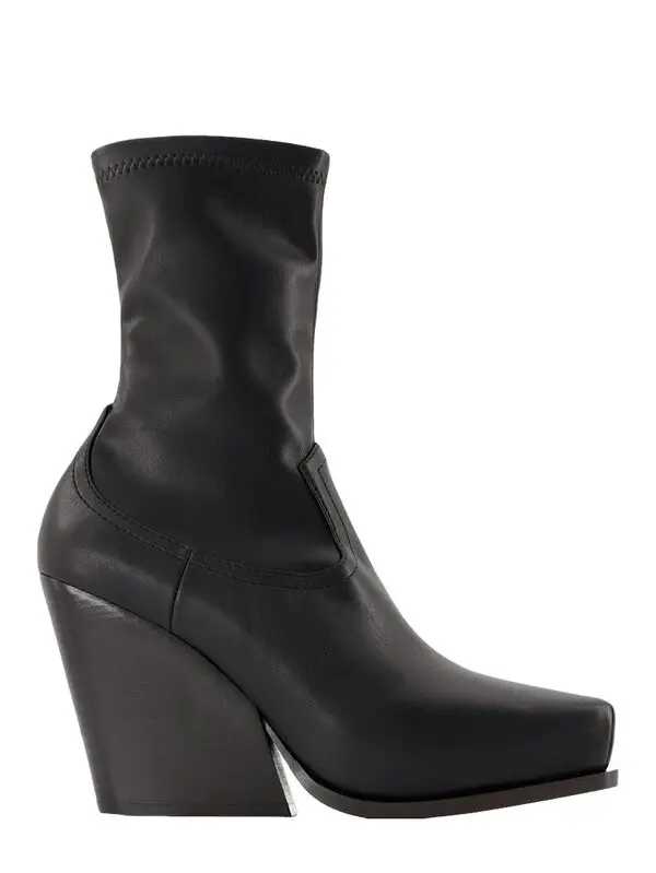 Stella McCartney Cowboy Boots In Synthetic Leather - Black