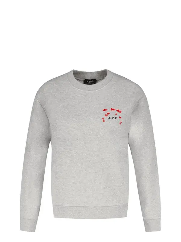 A.p.c. Valentin Cotton Sweatshirt - Grey