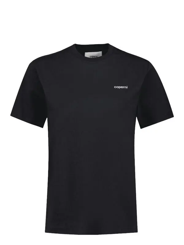 Coperni Cotton Logo Boxy T-shirt - Black