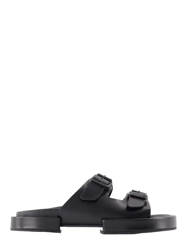 ANN DEMEULEMEESTER Block Henri Leather Sandals - Black