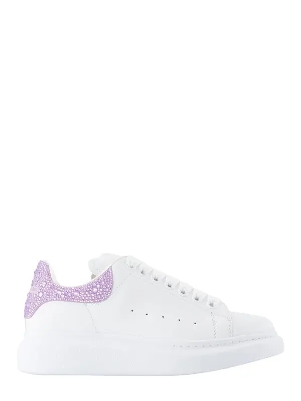 Alexander McQueen Oversized Leather Sneakers - Purple
