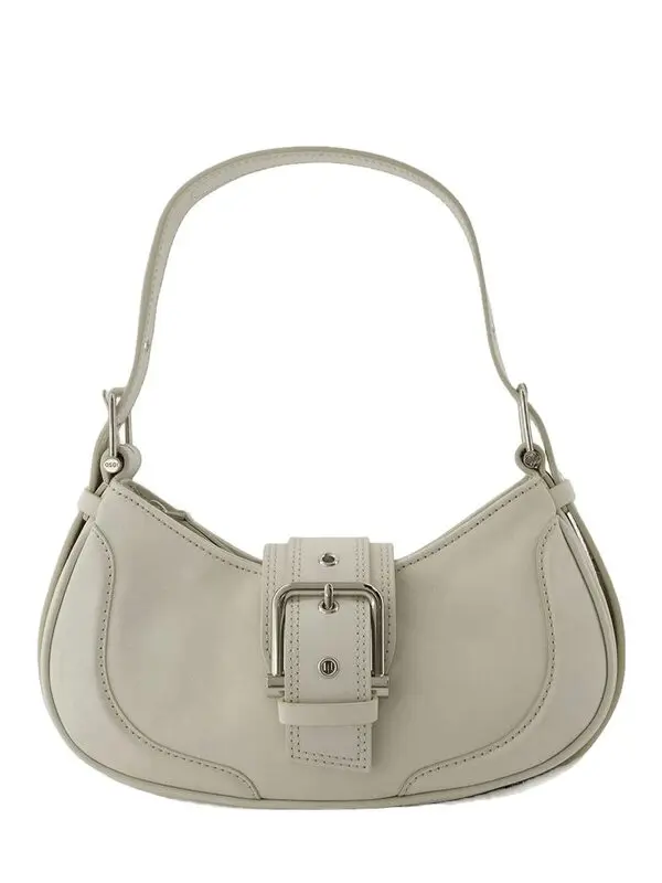 OSOI Leather Hobo Bag With Buckle - White