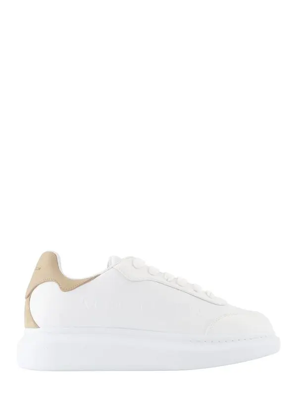 Alexander McQueen Oversized Leather Sneakers - Beige
