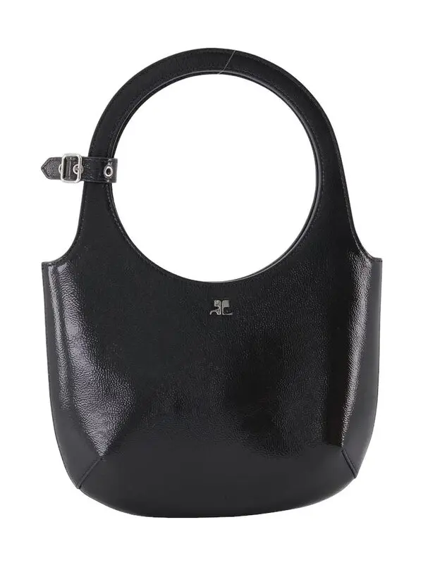 COURREGES Leather Top Handle Bag - Brown