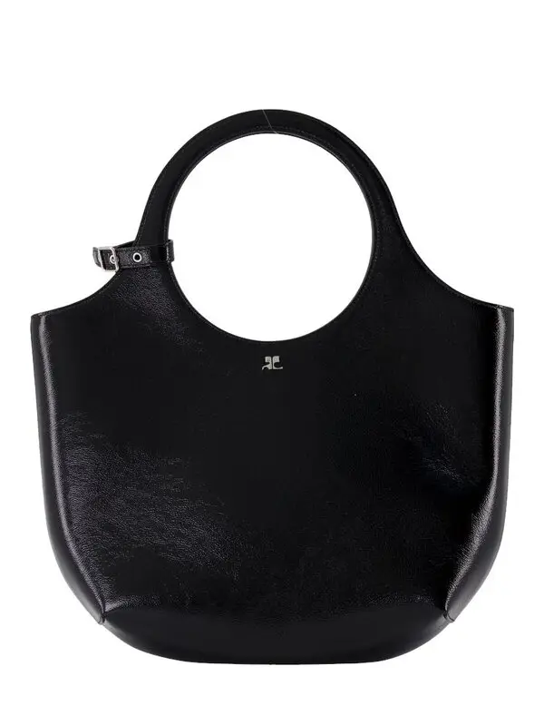 COURREGES Medium Holy Purse - Black