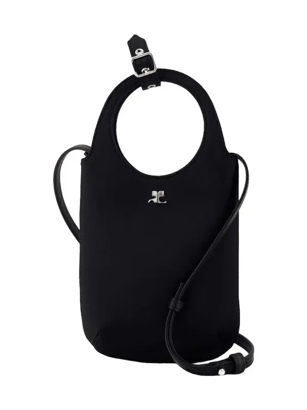 COURREGES Slim Holy Handbag - Black
