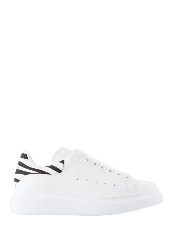 Alexander McQueen Oversized Leather Sneakers - White