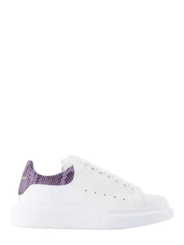 Alexander McQueen Oversized Leather Sneakers - White