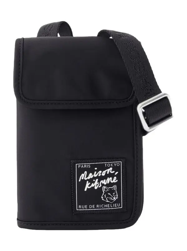 Maison Kitsuné The Traveller Neck Pouch - Black