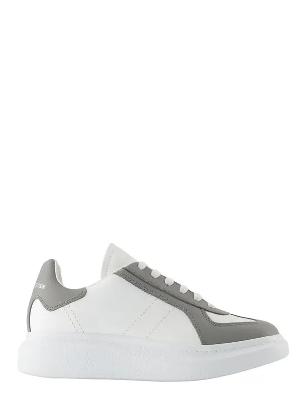 Alexander McQueen Oversized Leather Sneakers - White