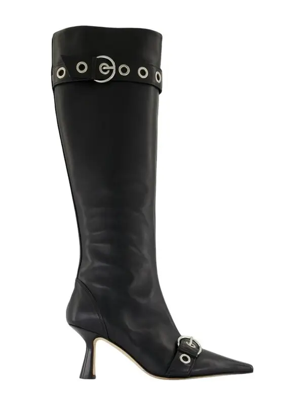 AeydĒ Vivian Leather Boots - Black