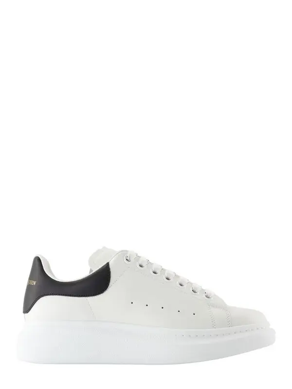 Alexander McQueen Oversized Leather Sneakers - White