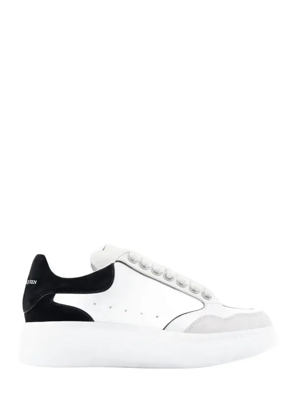 Alexander McQueen Leather Oversized Sneakers - Grey