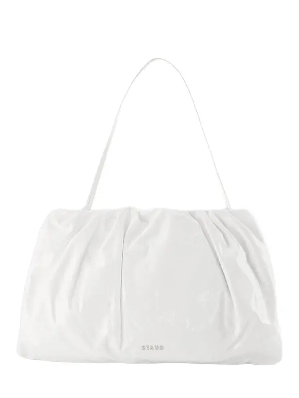 Staud Phoebe Leather Shoulder Bag - White